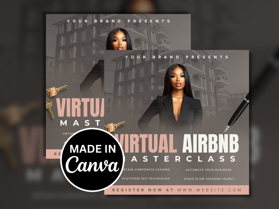 AIRBNB MASTERCLASS FLYER, Airbnb Flyer, Masterclass Flyer, Airbnb Course, Airbnb Flyer, Airbnb ...