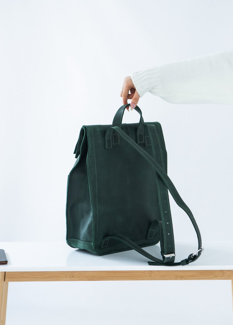 Leather Backpack for Women, City Backpack, Laptop Rucksack, Work Bag ...