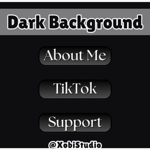 52 Simple Black Twitch Panels for Streaming, Dark Theme, Twitch Panels ...