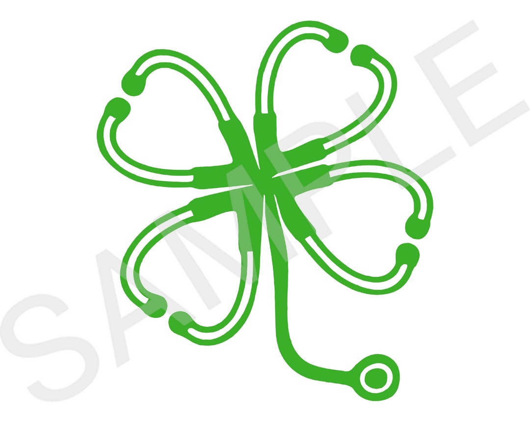Nurse St. Patrick's Day Png, Stethoscope Png, Shamrock Stethoscope, St ...