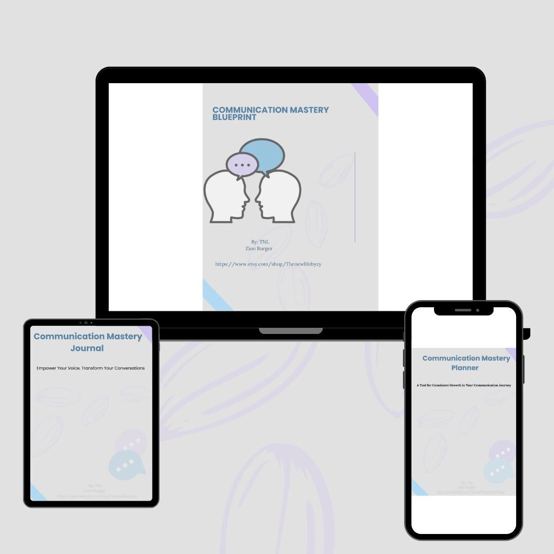 Mastering Communication Bundle - Printable PDF Planner, Journal & Guide ...