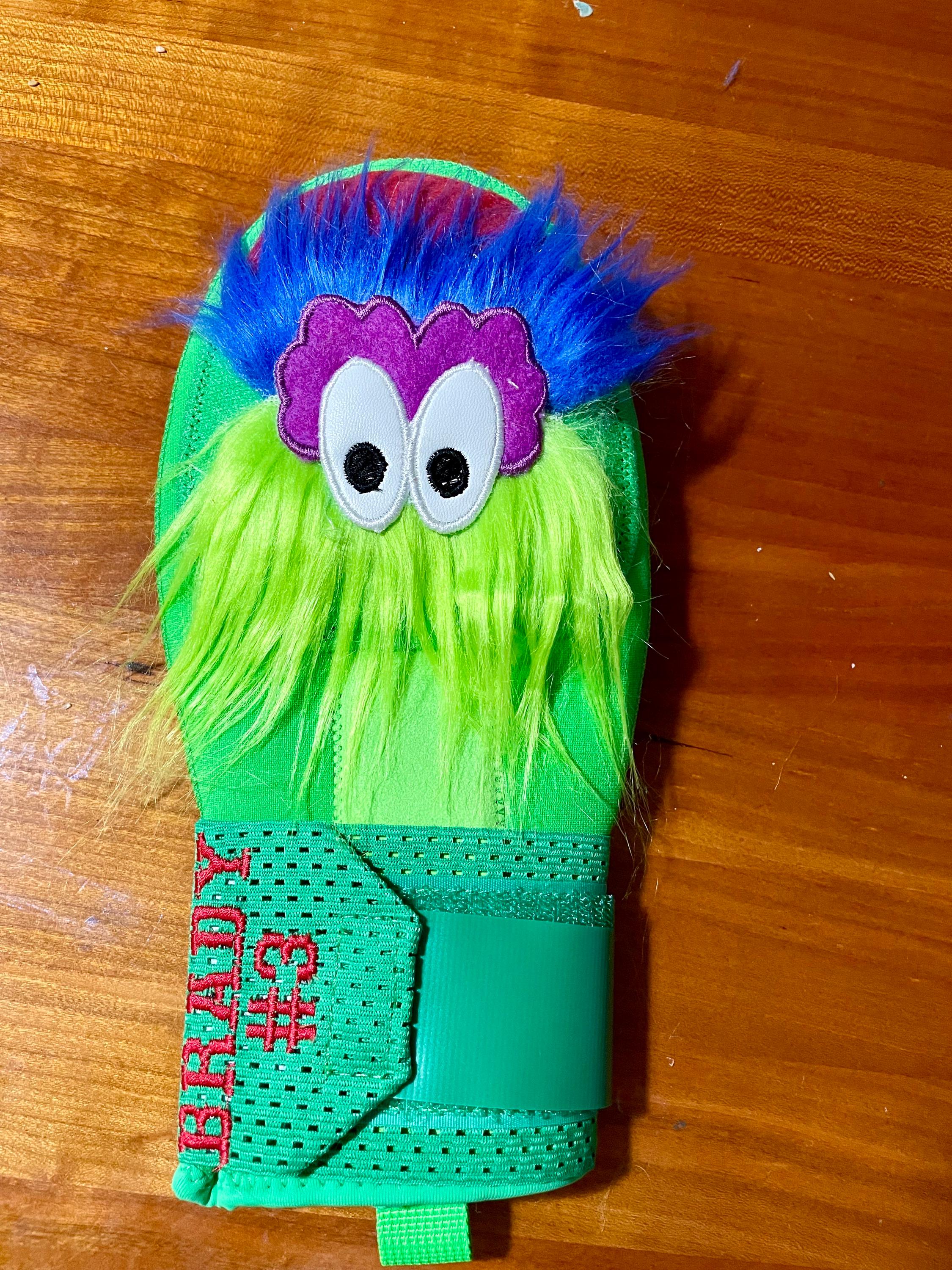 Phillies Phanatic Youth Sliding Mitt Green- FREE Personalization - Etsy