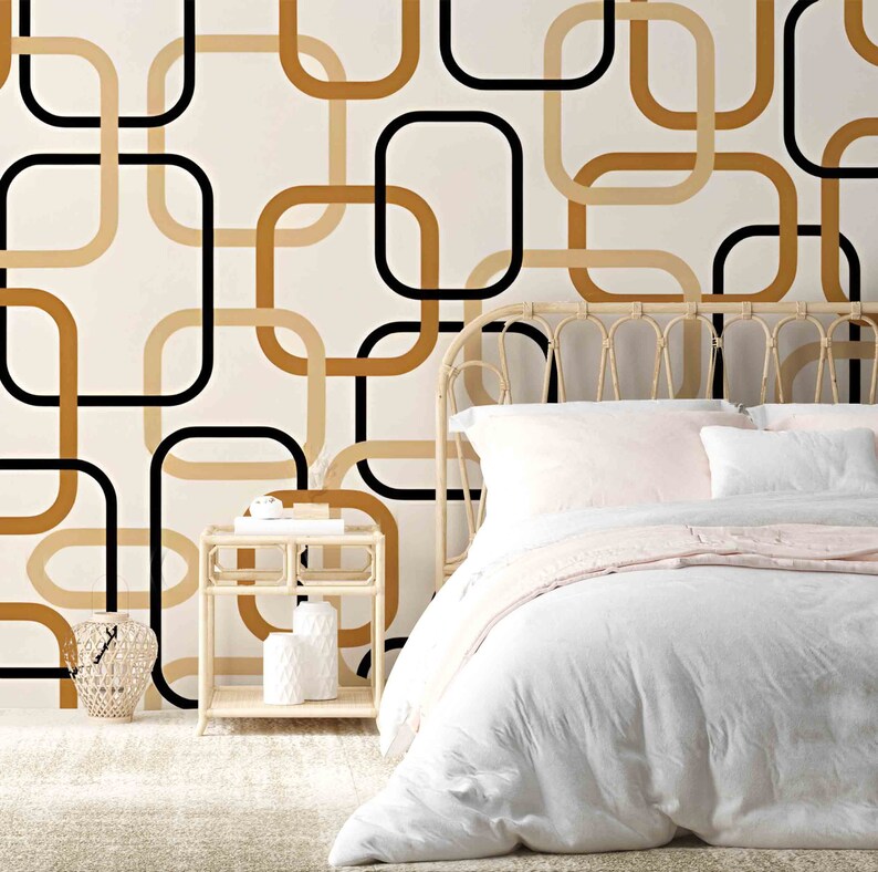 Golden Line Pattern Wallpaper, Texture Gold Wallpaper Luxurious Elegant ...