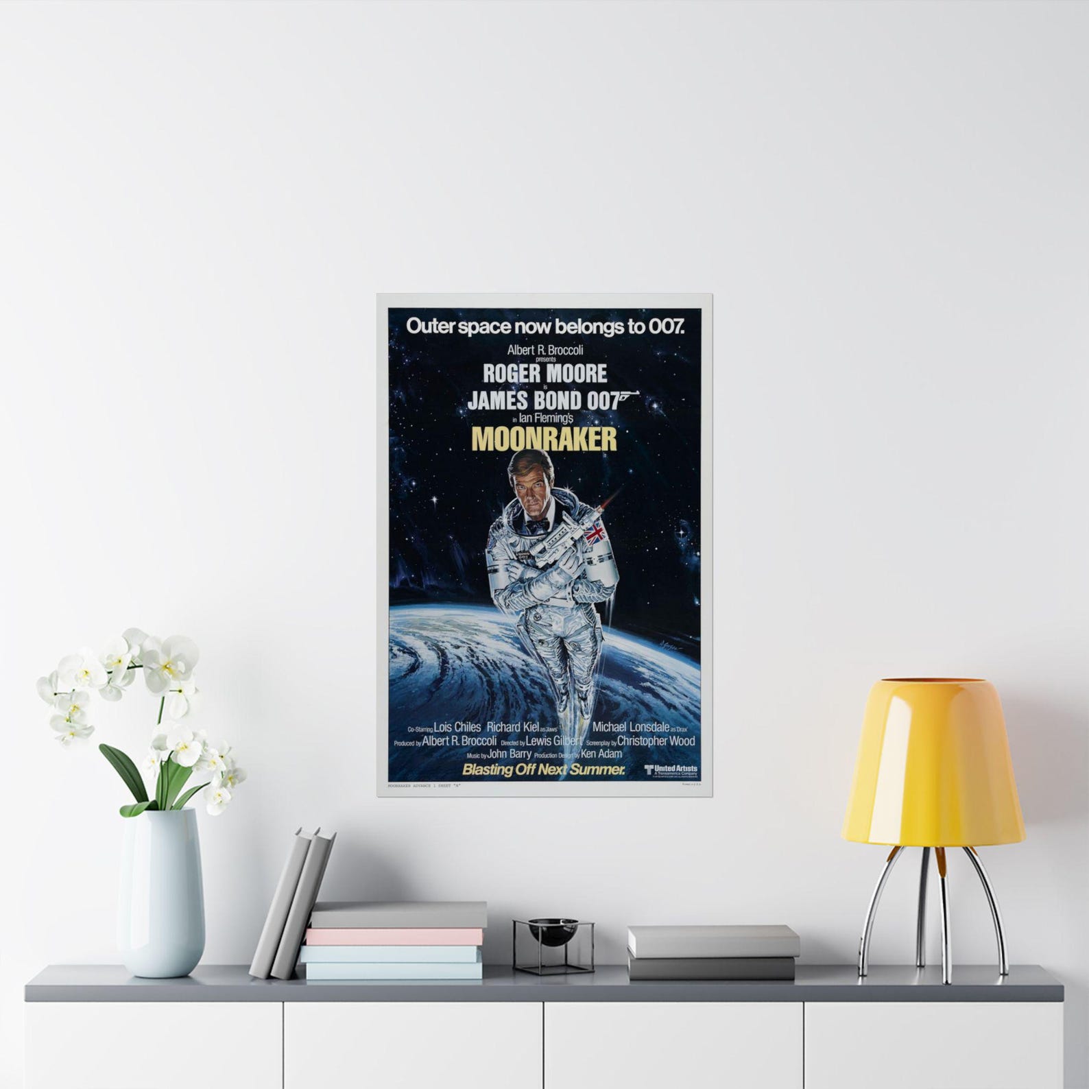 Moonraker Art Print Iconic Bond Poster, 1979 James Bond Adventure, Roger Moores Space Thrills ...
