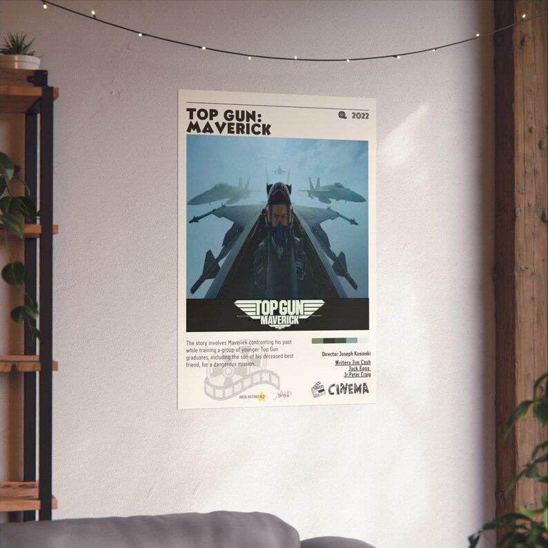 Top Gun: Maverick Retro Movie Poster, Classic Vintage Poster, Art Print ...