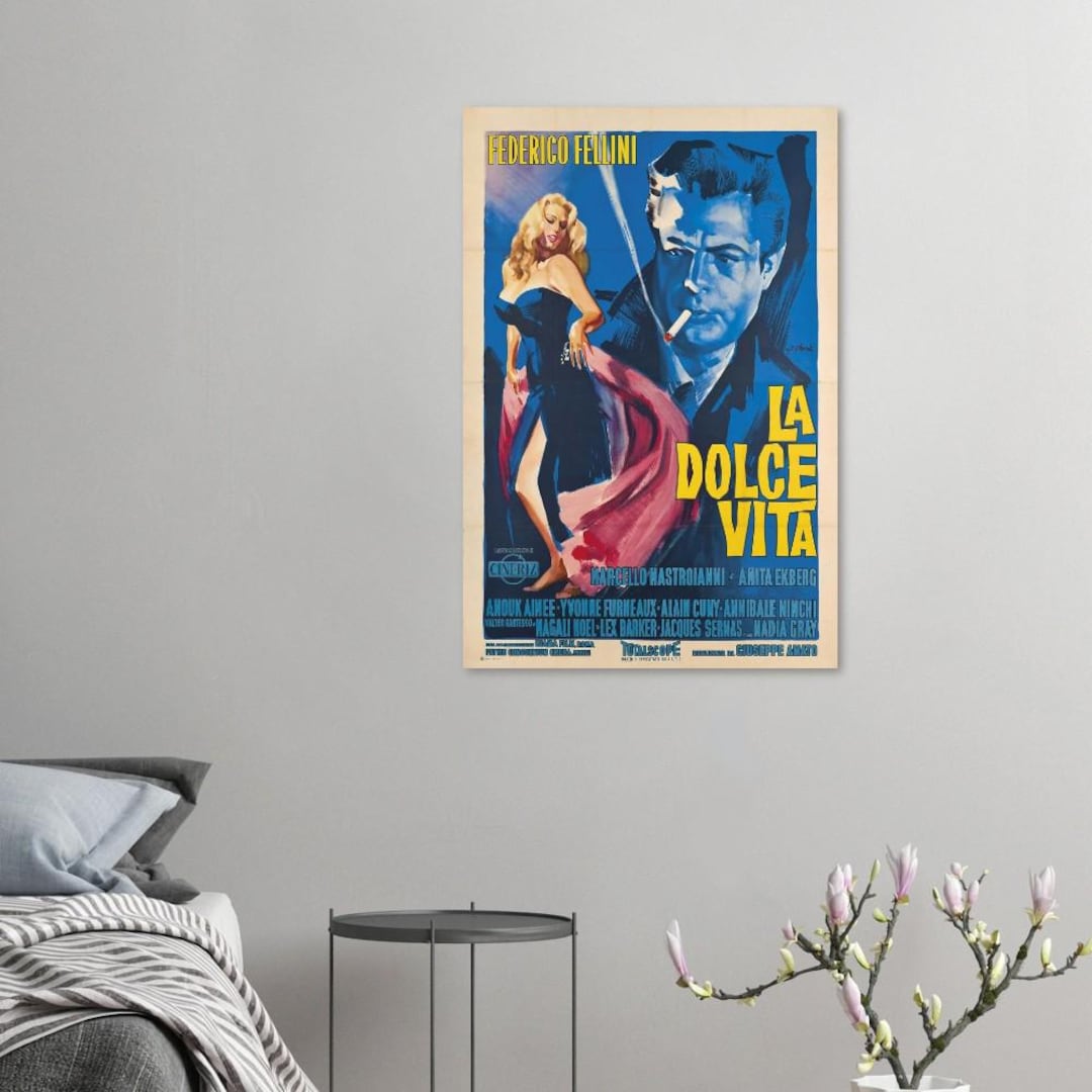 La Dolce Vita Poster Experience the Allure of Fellini's Masterpiece ...