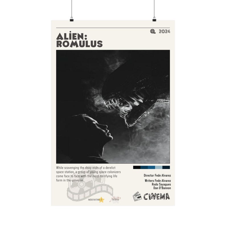 Alien: Romulus Retro Movie Poster, Classic Vintage Poster, Art Print ...