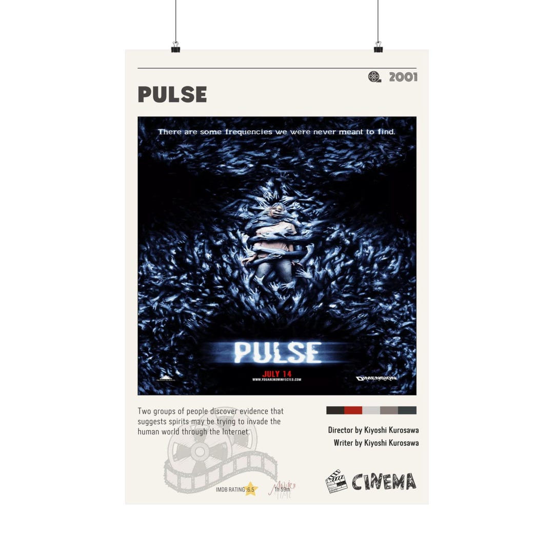 Pulse Kairo Movie Poster, Classic Vintage Poster, Art Print, Home Decor ...
