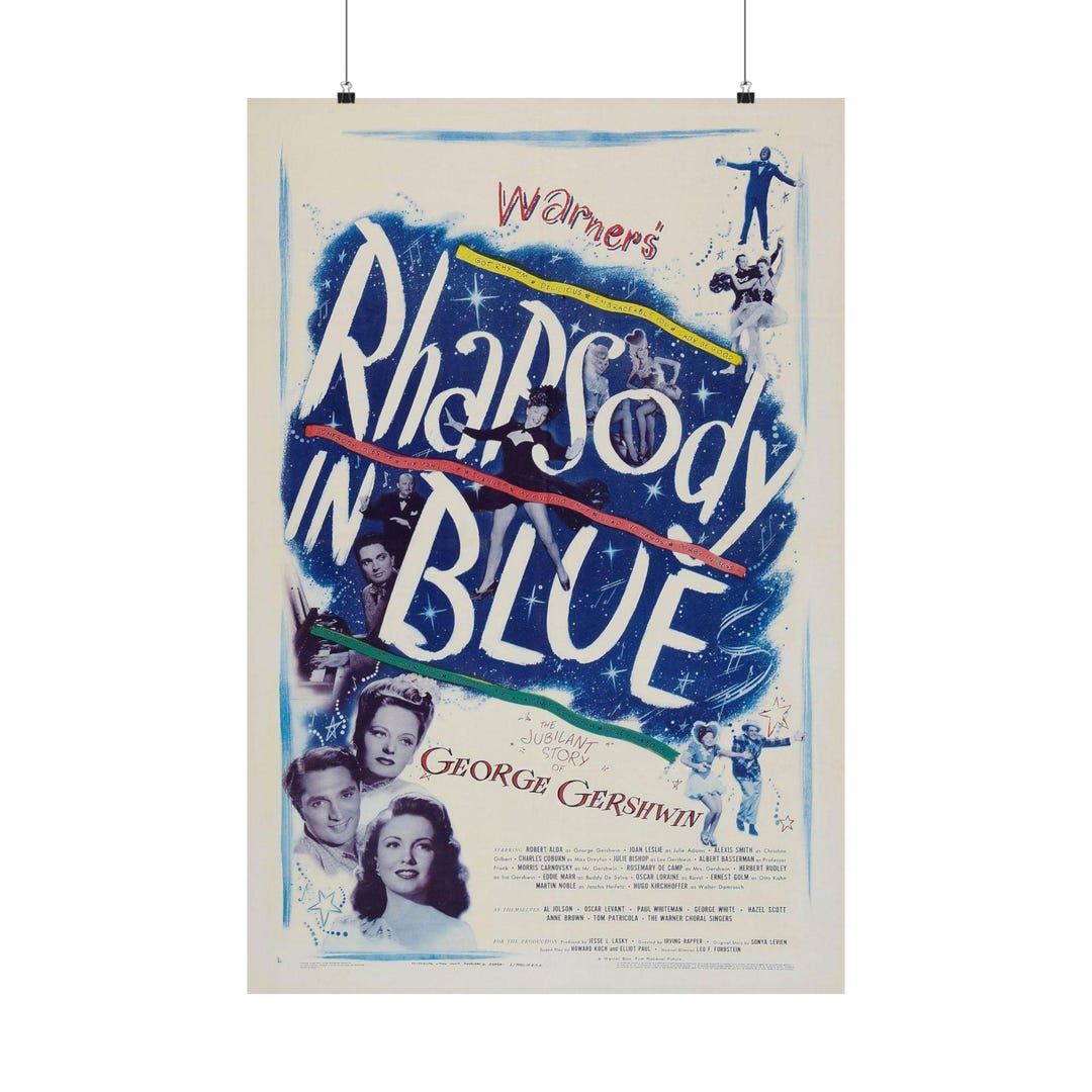 Rhapsody in Blue Poster the Musical Life of George Gershwin Brought to ...