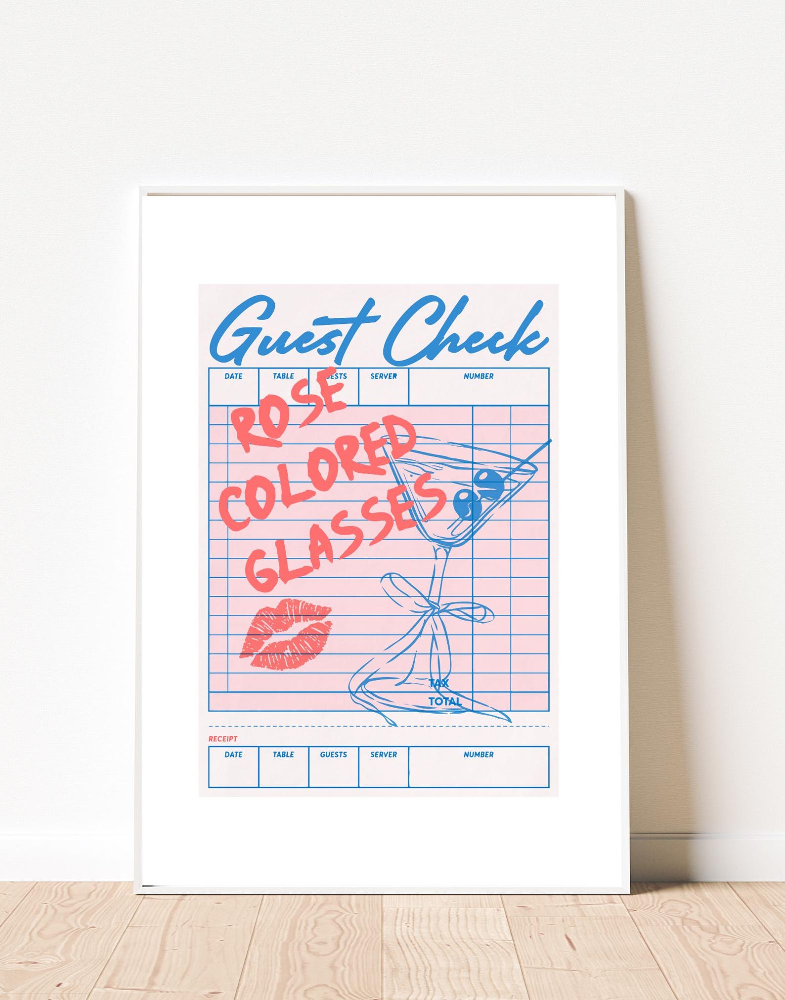 30+ Printable Guest Check Wall Art Files | Retro Diner Decor | Funny ...