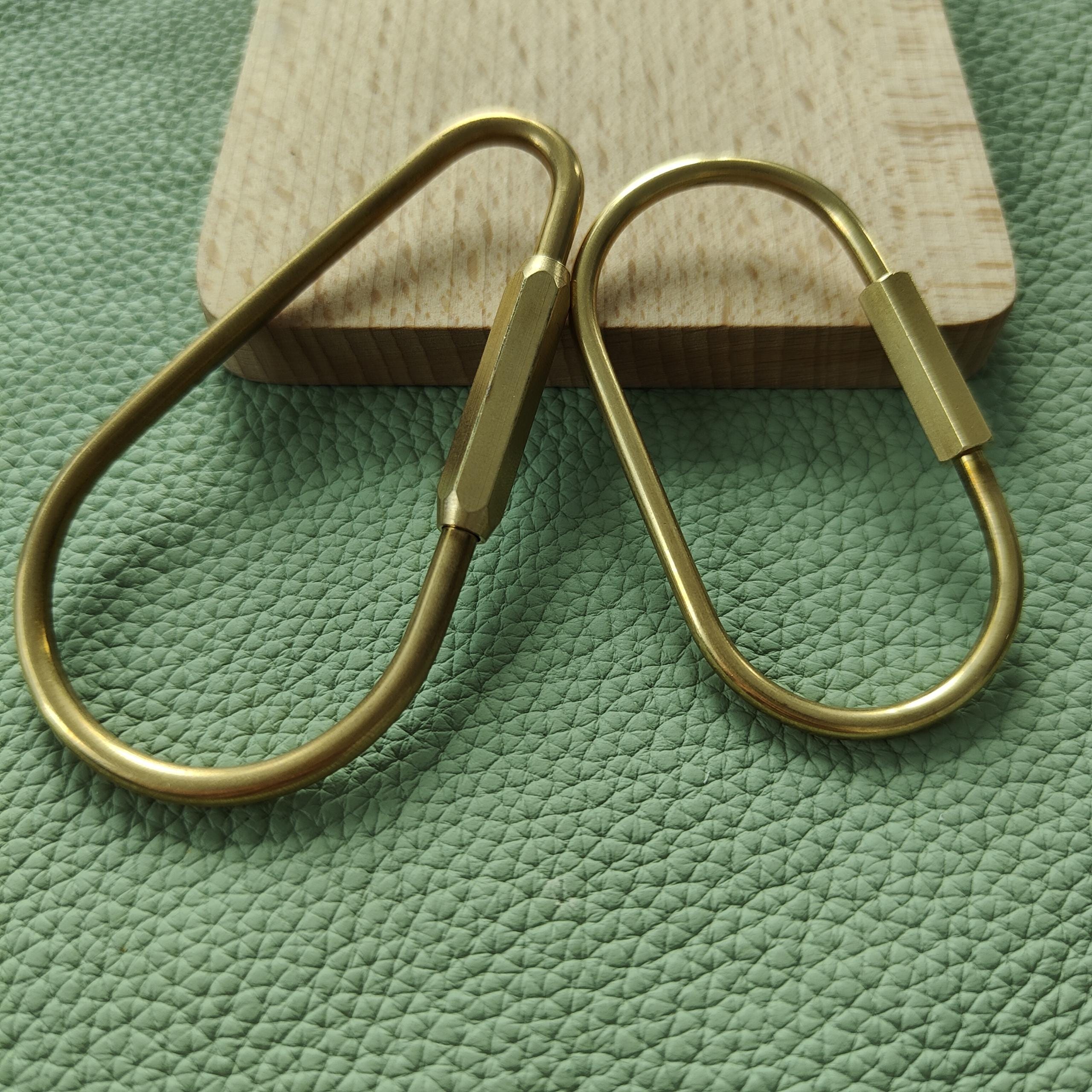 Brass Buckle Keychain Brass Keychain D-shaped Brass Keychain 1 Piece ...