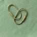 Brass Buckle Keychain Brass Keychain D-shaped Brass Keychain 1 Piece ...