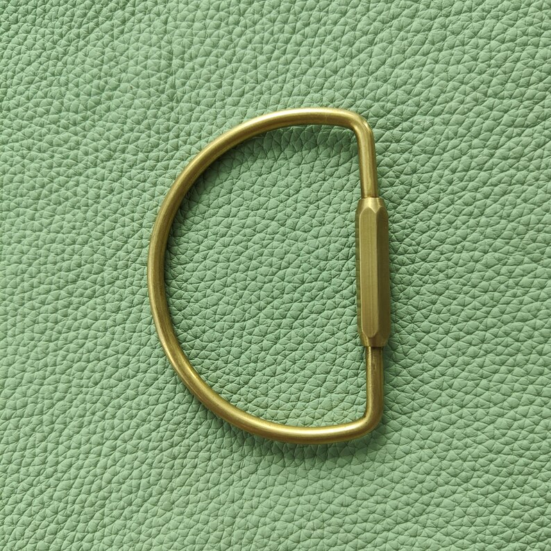 Brass Buckle Keychain Brass Keychain D-shaped Brass Keychain 1 Piece ...