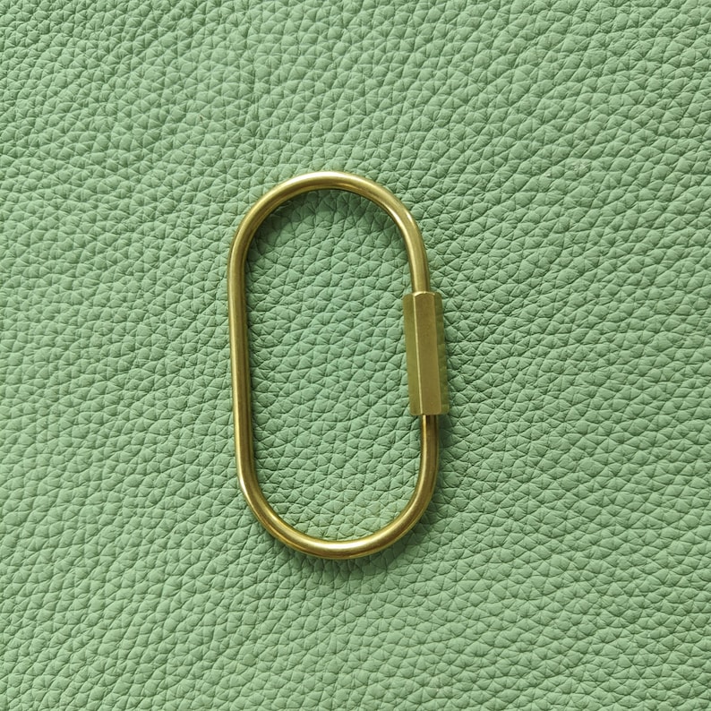 Brass Buckle Keychain Brass Keychain D-shaped Brass Keychain 1 Piece ...