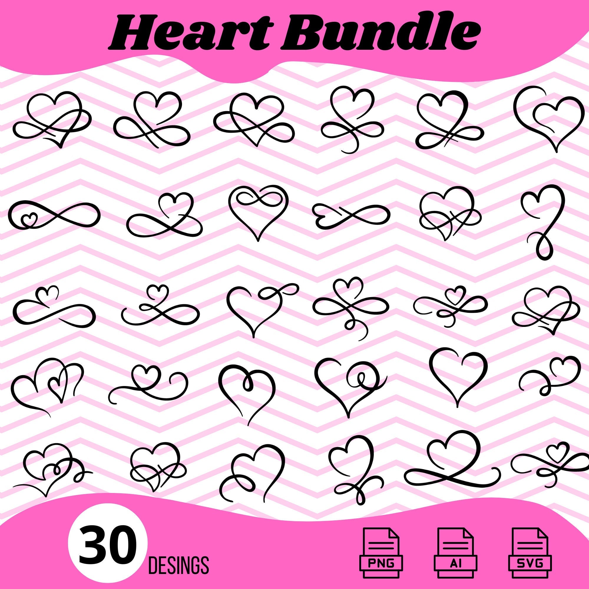 Heart Design Heart Outline Download Design Digital Design Printable ...