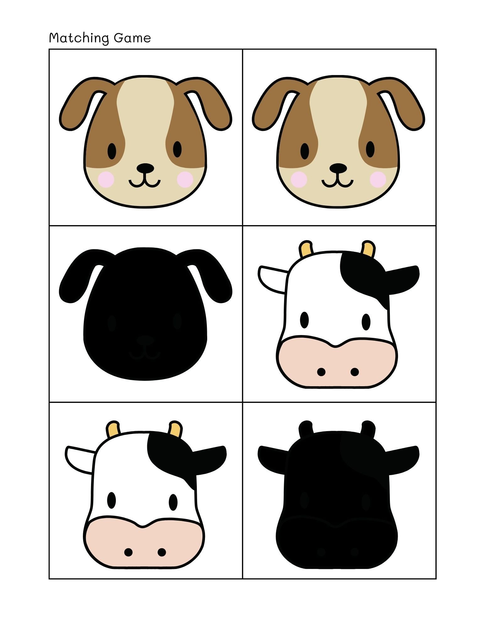 Shape Sudoku & Animal Sudoku and Matching Game - Etsy