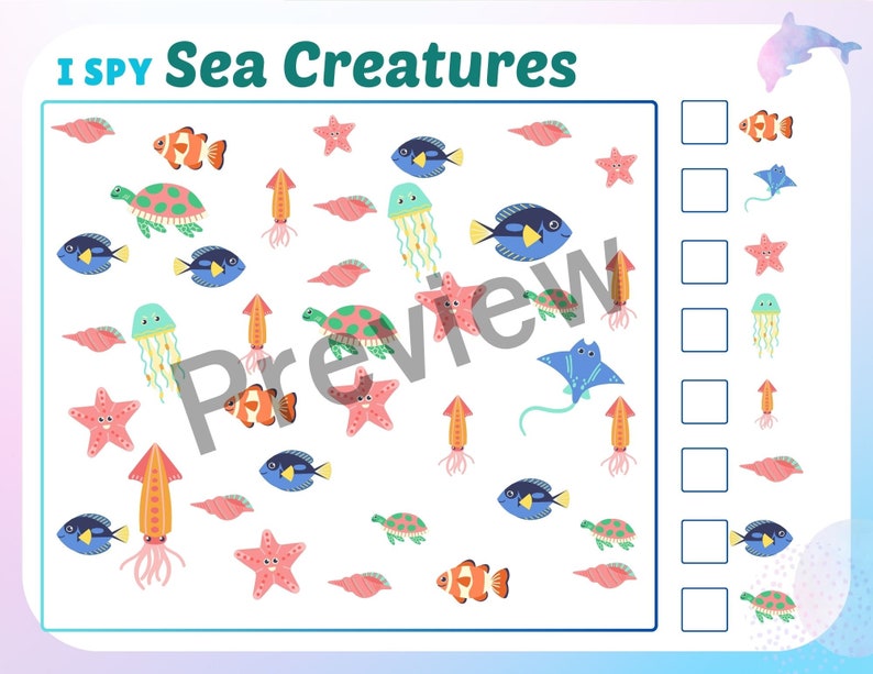 I-SPY Animals, Find and Count, Animals Theme, Insect for Kindergarten ...