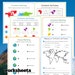 Continents and Oceans of the World, Posters, Flashcards and Worksheets ...