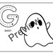 G is for Ghost, Fun Activity, Letter Gg, Paper Craft, DIY, Tracing ...