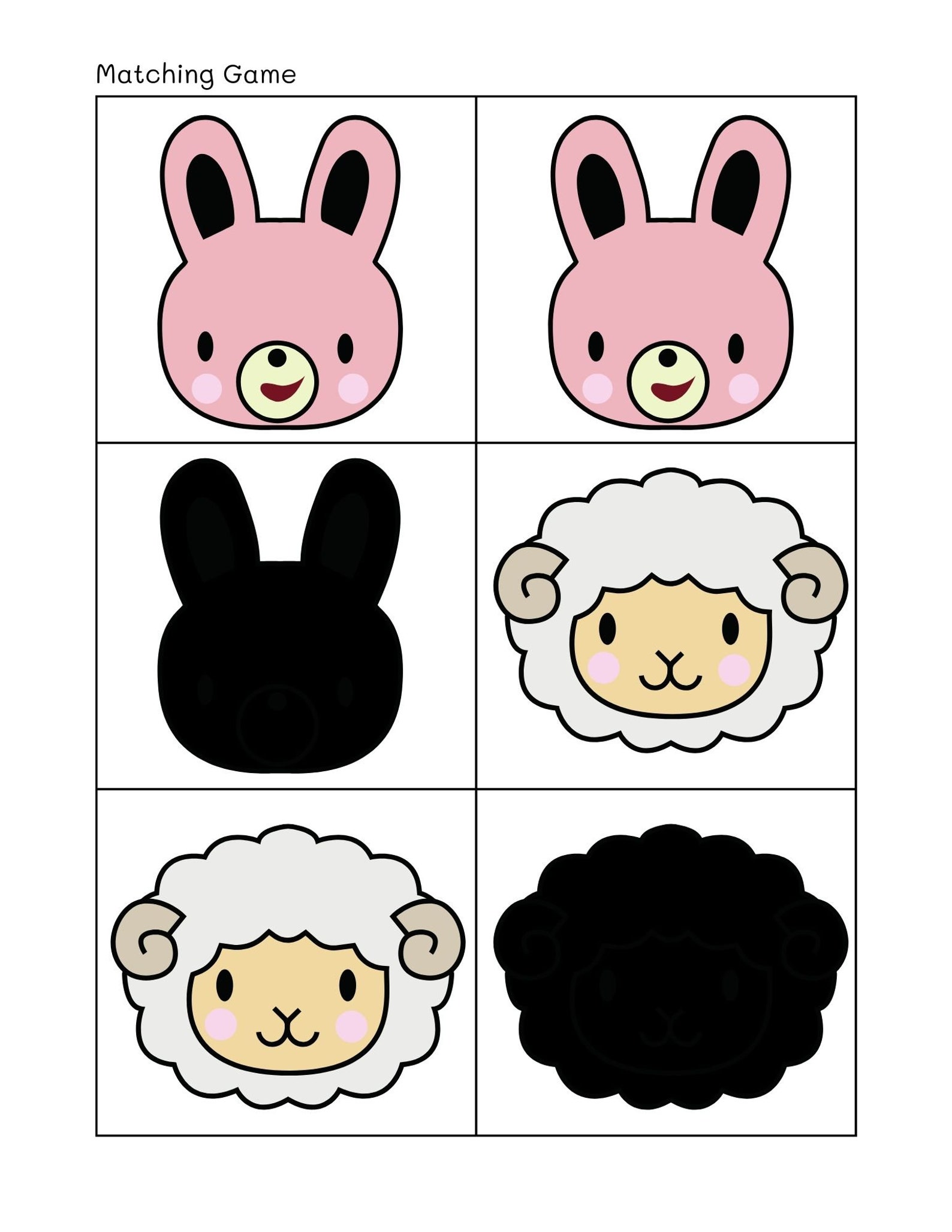 Shape Sudoku & Animal Sudoku and Matching Game - Etsy