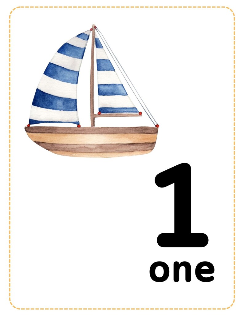 1-10 Summer Counting, Flashcards and Worksheet, Fun Exercises for ...