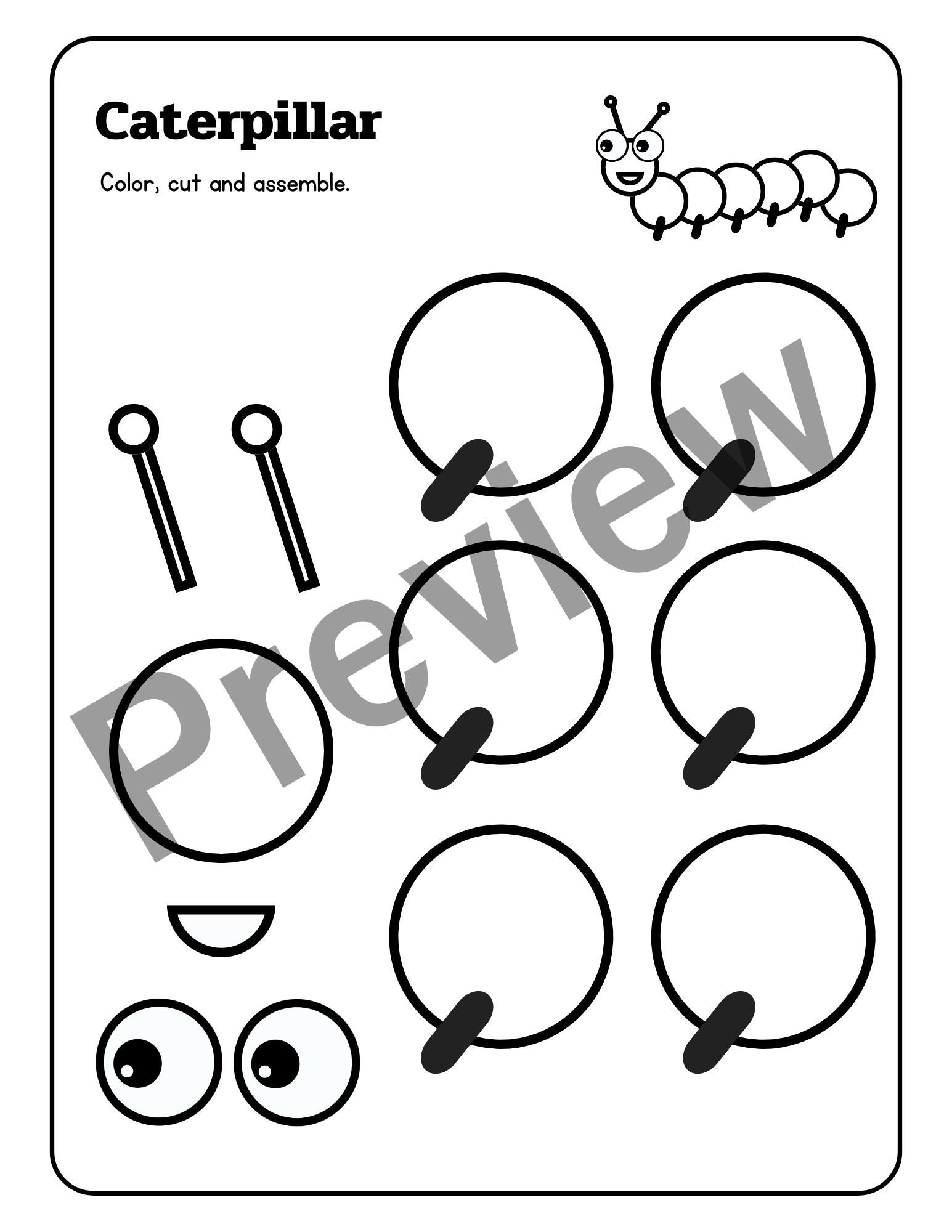 INSECTS Paper Craft Activity, Butterfly, Ladybug, Firefly, Ant ...