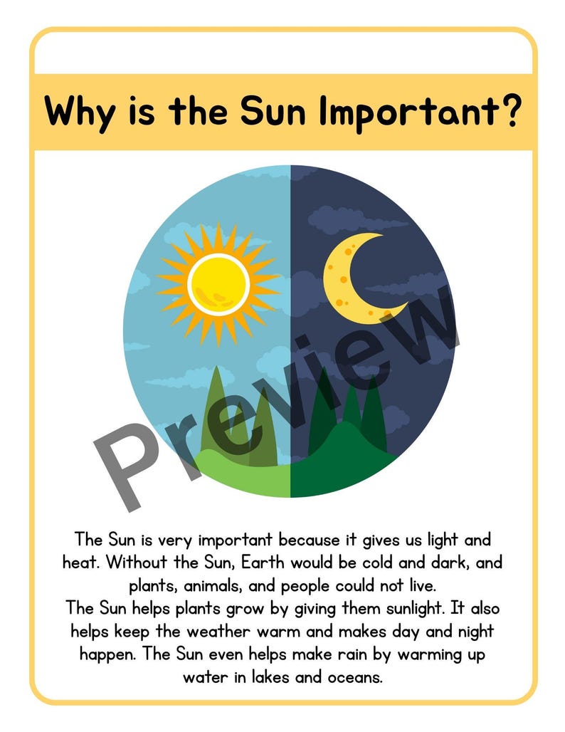 All About the Sun – Science Activities for Kids, Worksheets, Facts ...