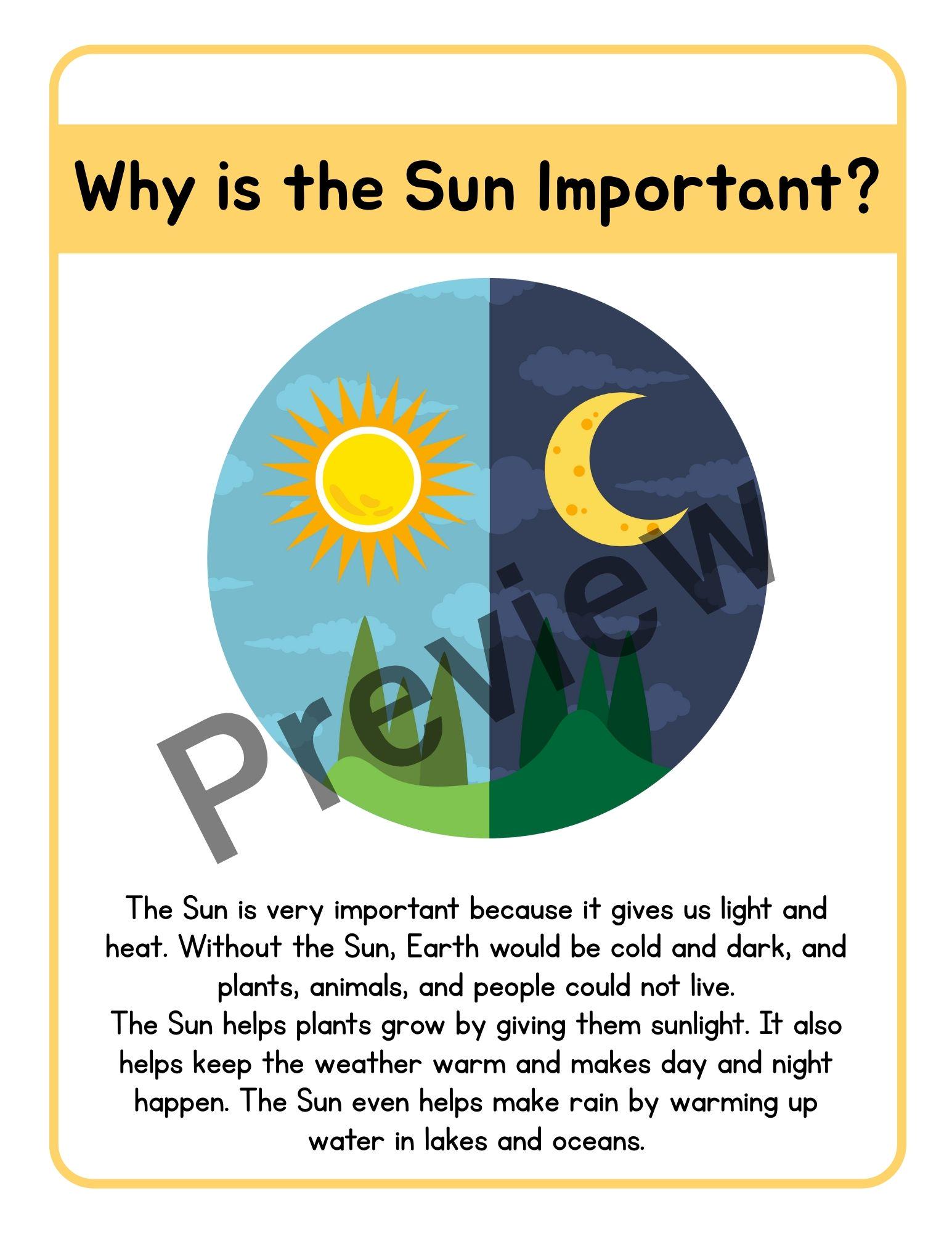 All About the Sun – Science Activities for Kids, Worksheets, Facts ...