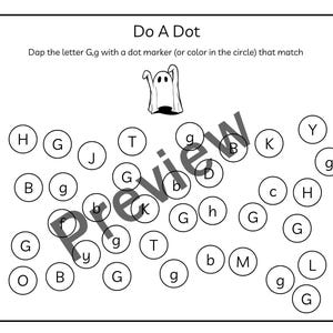 G is for Ghost, Fun Activity, Letter Gg, Paper Craft, DIY, Tracing ...