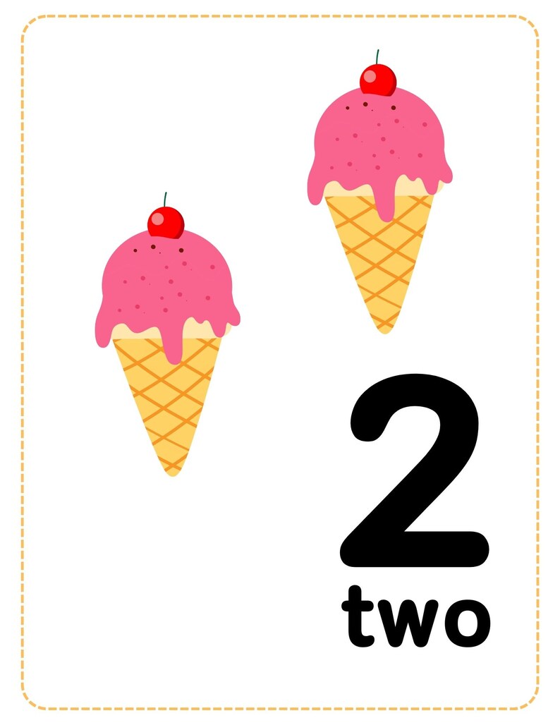 1-10 Summer Counting, Flashcards and Worksheet, Fun Exercises for ...