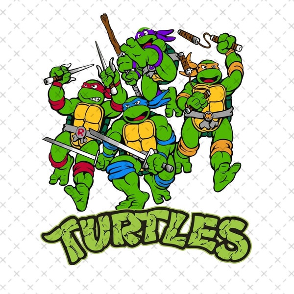 Ninja Turtle Clipart - Etsy