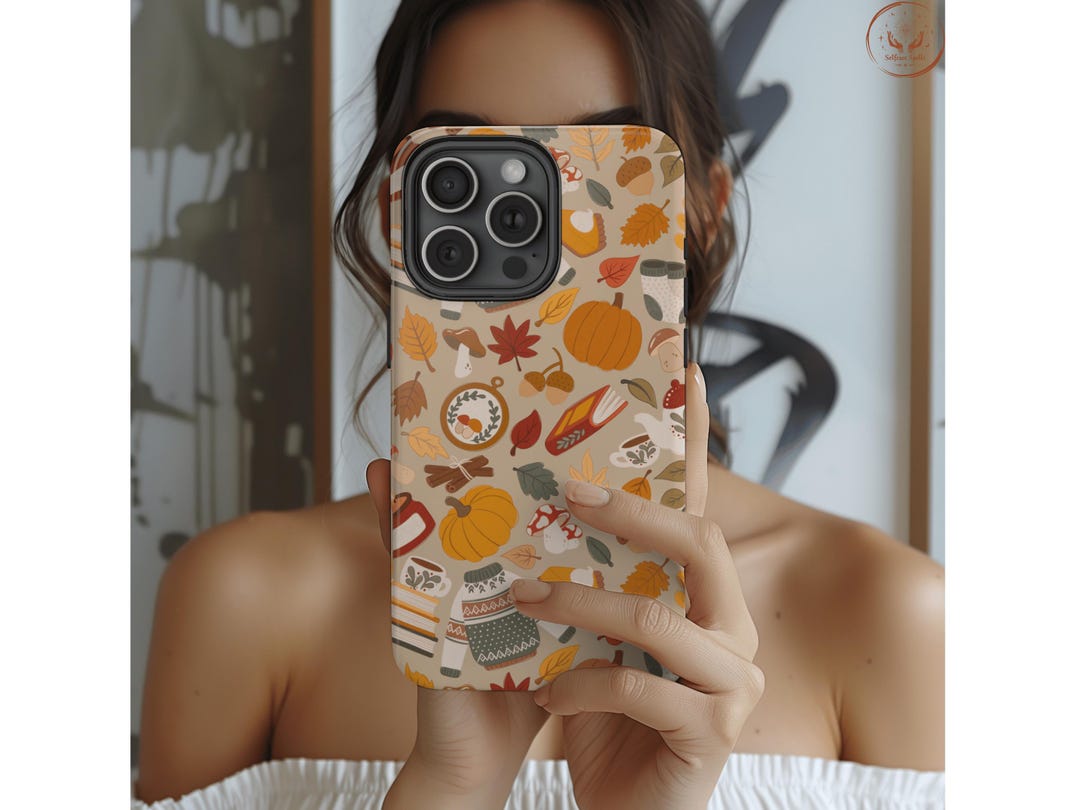 Cottagecore Autumn Phone Case: Pumpkin Spice Fall Leaves - Iphone ...
