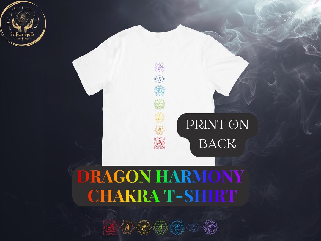 Dragon Harmony Chakra Shirt Root Sacral Solar Plexus Heart Throat Third ...