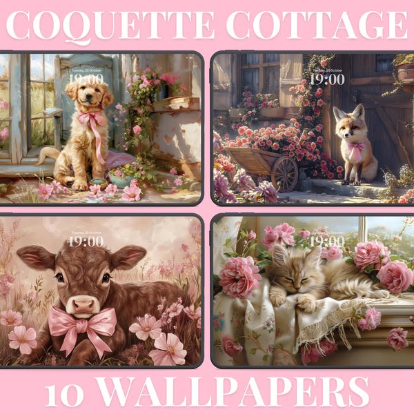 Aesthetic Coquette Wallpaper - Etsy