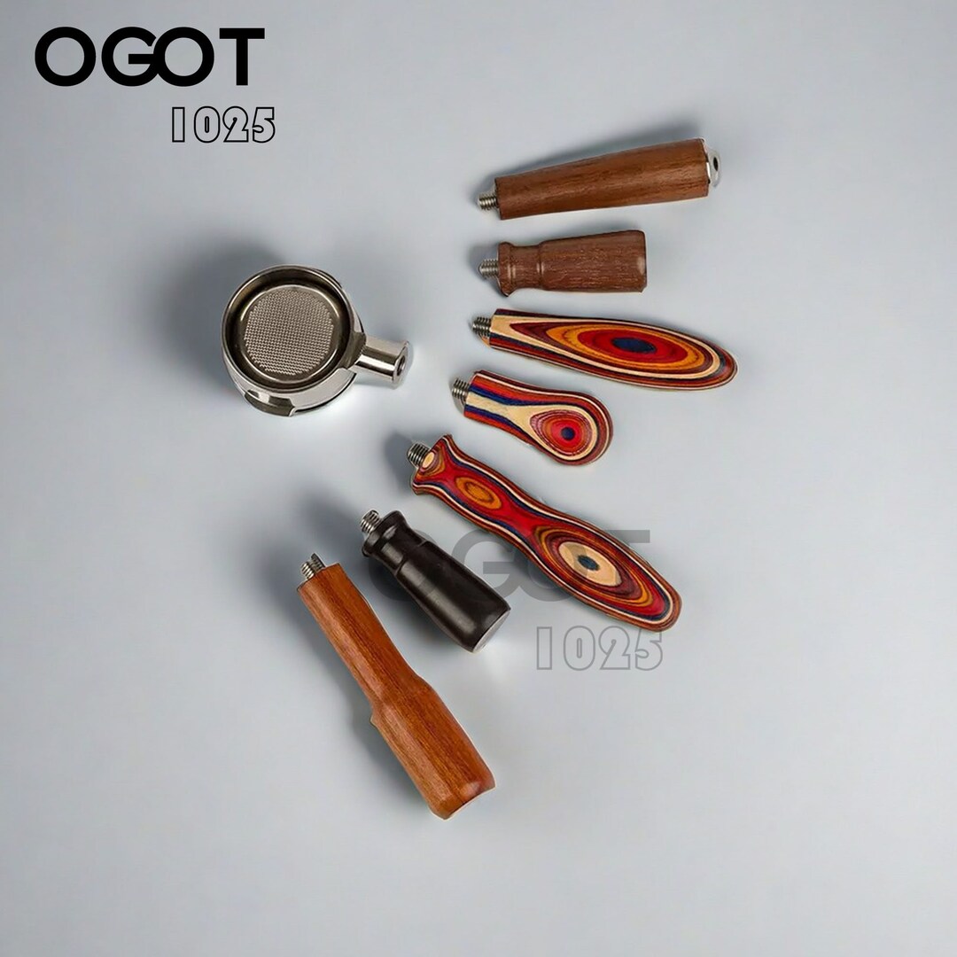 Walnut Rosewood Mahogany Espresso Coffee Portafilter Wood Handle M10 or ...