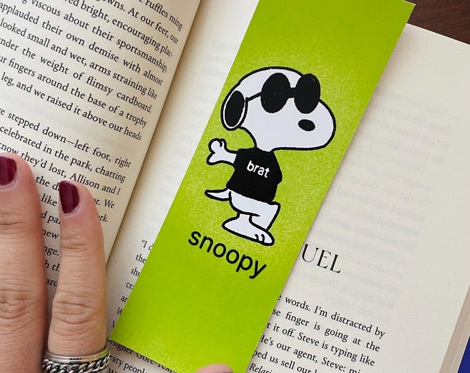 Brat Snoopy Bookmark | B GRADE | CLEARANCE - Etsy