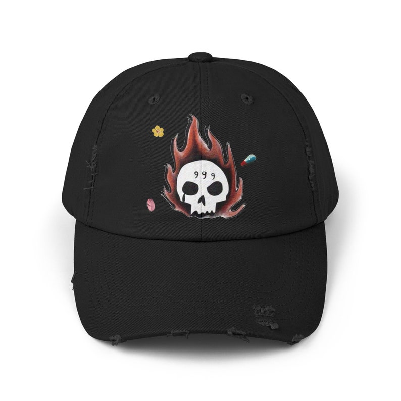 Juice WRLD Unisex Distressed Cap - Etsy