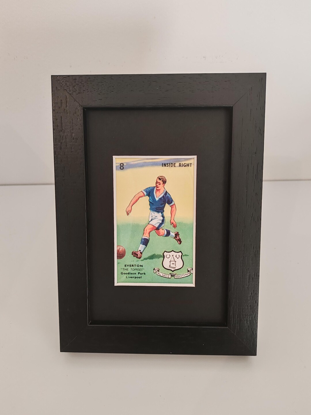 1960 Vintage Everton Football Club Framed Art Playing Card - Etsy