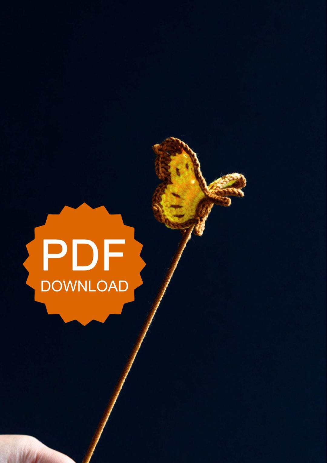 Crochet Butterfly PDF Pattern, Crochet Pattern, Butterfly Crochet ...