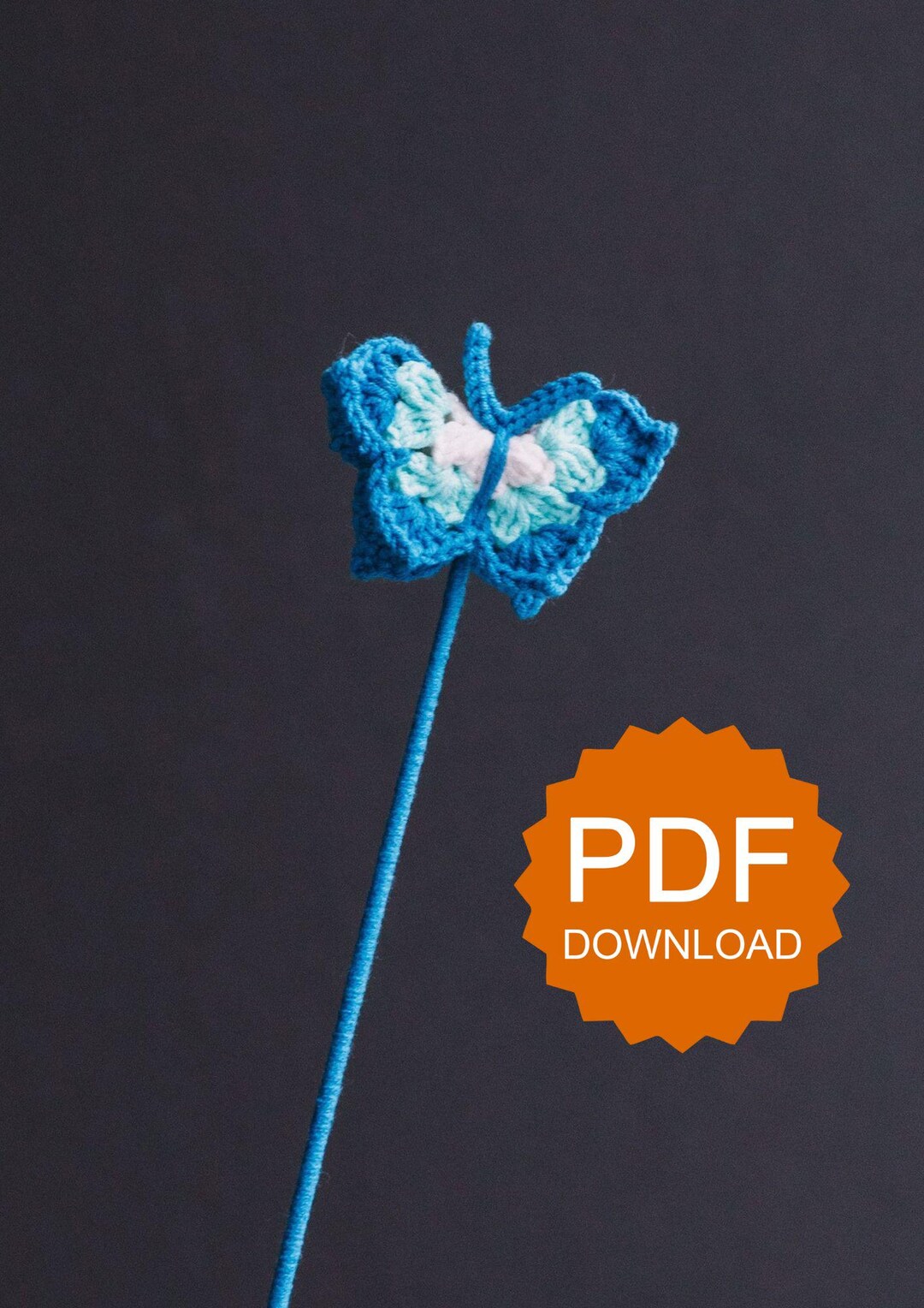 Crochet Butterfly PDF Pattern, Crochet Pattern, Butterfly Crochet ...