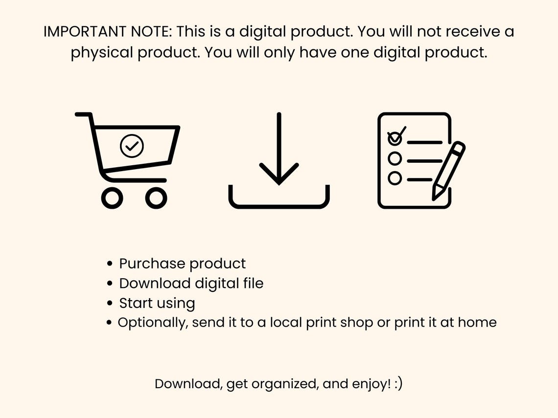 Digital Notebook Pdf-journal PDF Printable Daily Planner-undated ...