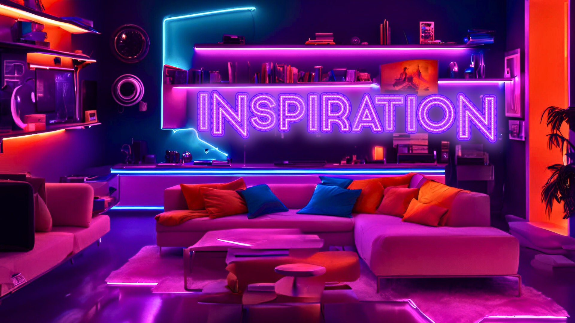 Neon Inspiration - Desktop Wallpaper - Etsy