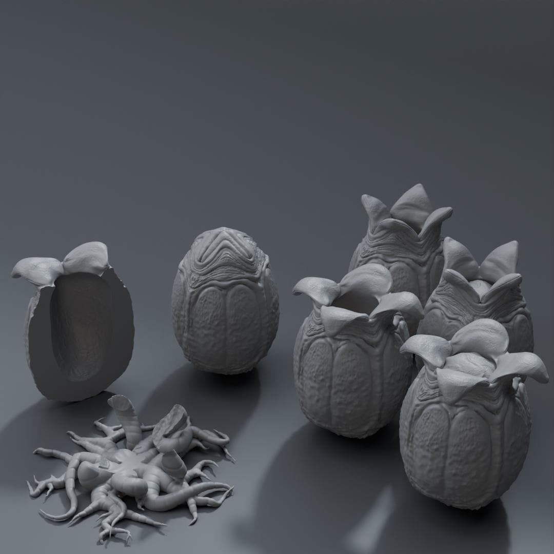 Xenomorph Alien Egg (ovomorph) Bundle V01 - Etsy