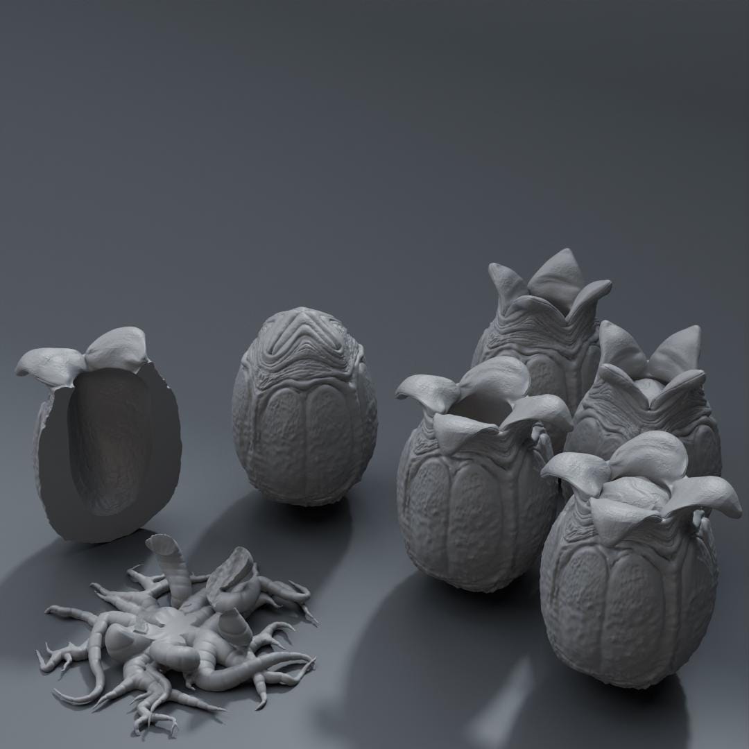 Xenomorph Alien Egg (ovomorph) Bundle V01 - Etsy