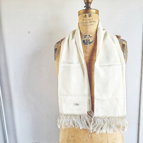 Off White Scarf - Etsy