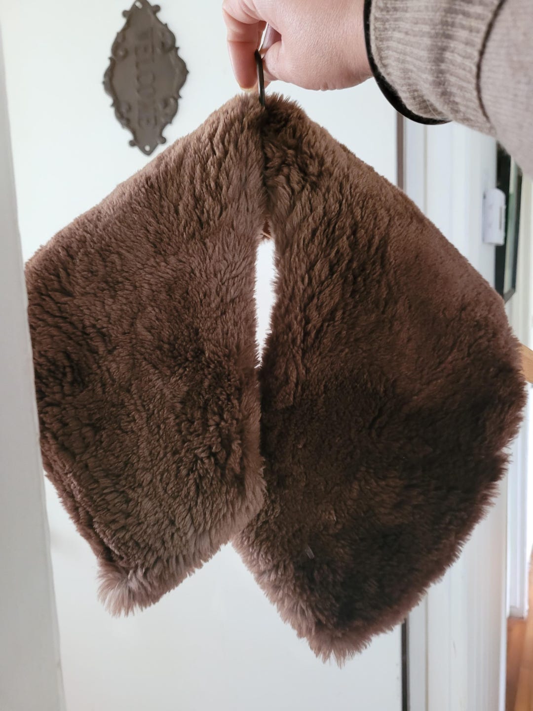 Vintage Chocolate Brown Beaver Fur Collar - Etsy