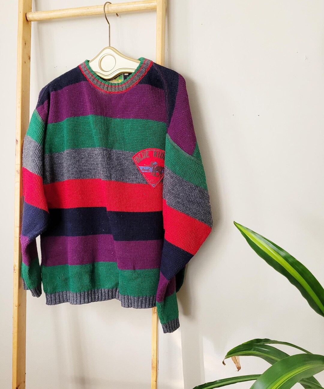 Vintage 80s Mens Sweater, Grandpa Sweater Wool Kmc Made in Italy Xl - Etsy