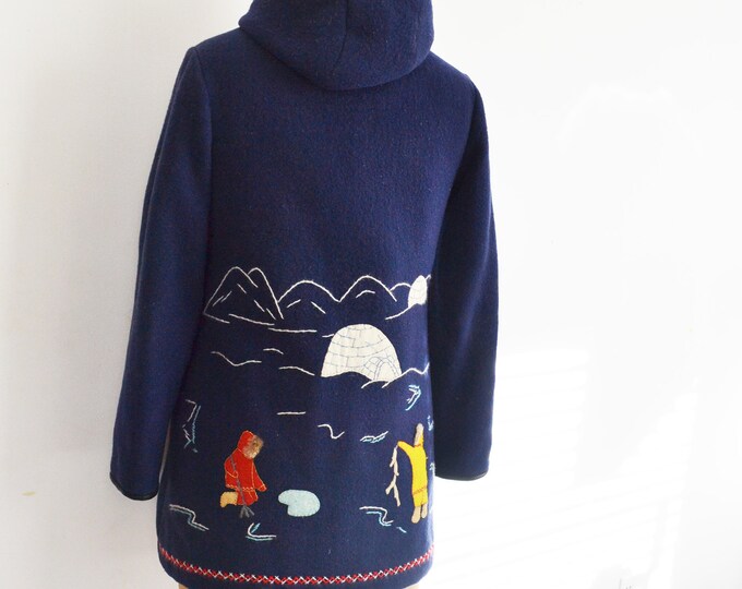 Eskimo Parka / Inuit Wool Coat / Embroidered Jacket - Etsy