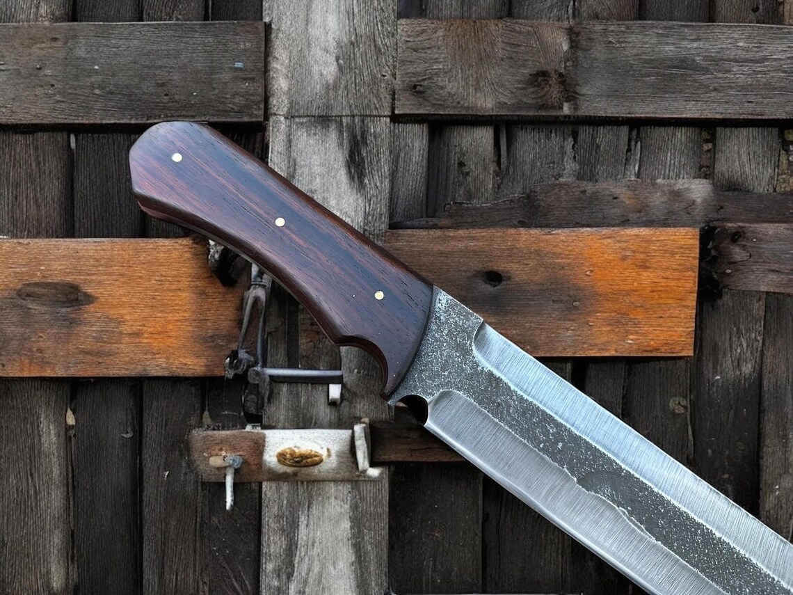 Pair of Viking Seax Knife , Custom Handmade 5160 Spring Steel Viking ...