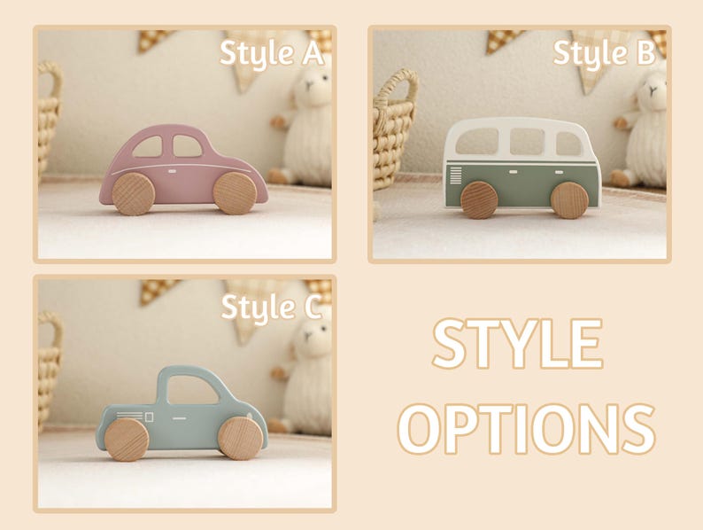 Personalized Wooden Toy Car for Toddlers, Car Toy With Name, Baby ...